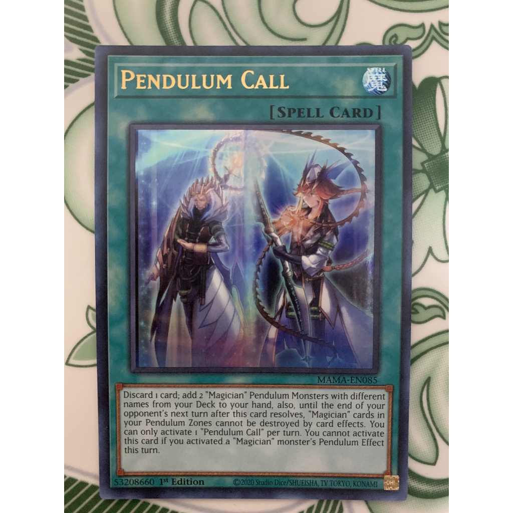 YU-GI-OH! Yu-gi-oh Cards! Mama-en085 Pendulum Call - Ultra Rare | Shopee Philippines