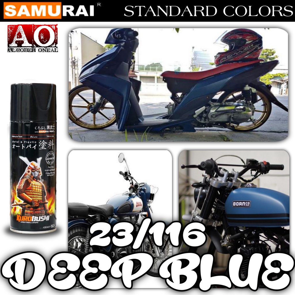 SAMURAI Spray Paint Standard Color 23/116 Deep Blue - (COD) | Shopee ...