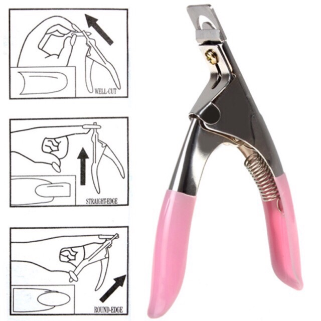 Nail Edge Cutter UV Acrylic Fake Nails Clipper Tips Manicure | Shopee ...