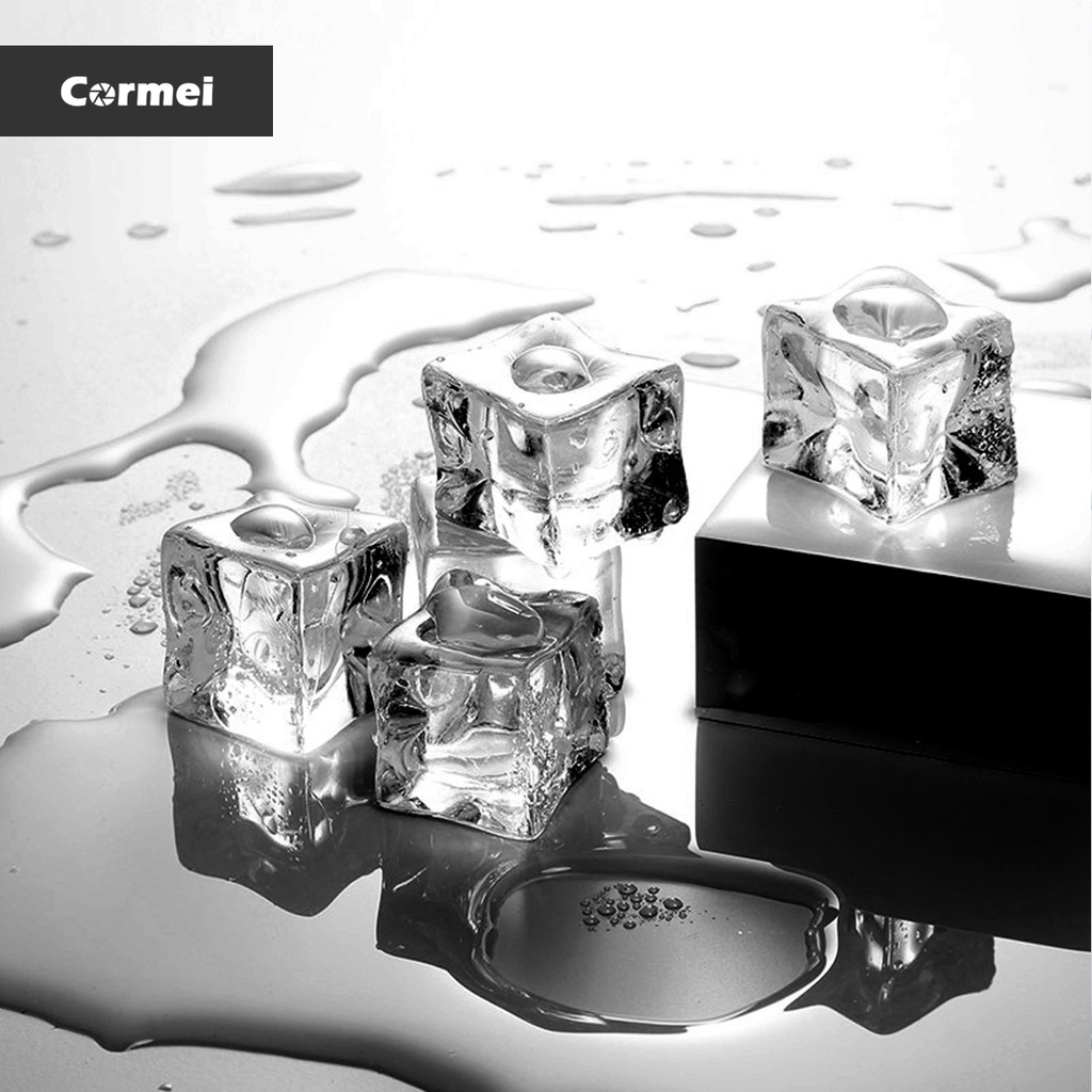 Cormei Photography Props Fake Ice Cubes Reusable Artificial Acrylic ...