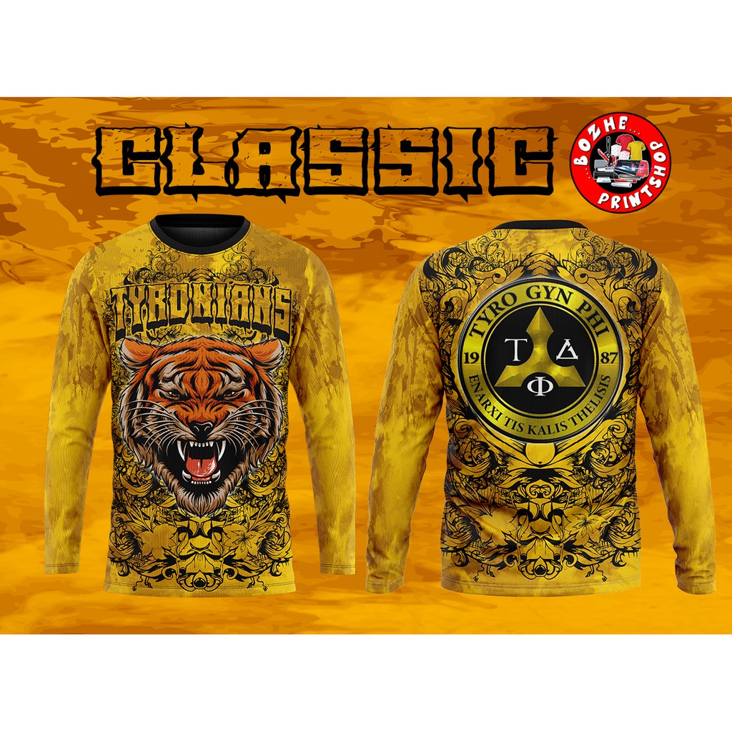 Full Sublimation Tyronians Long Sleeve Classic Edition T-Shirt 3D ...