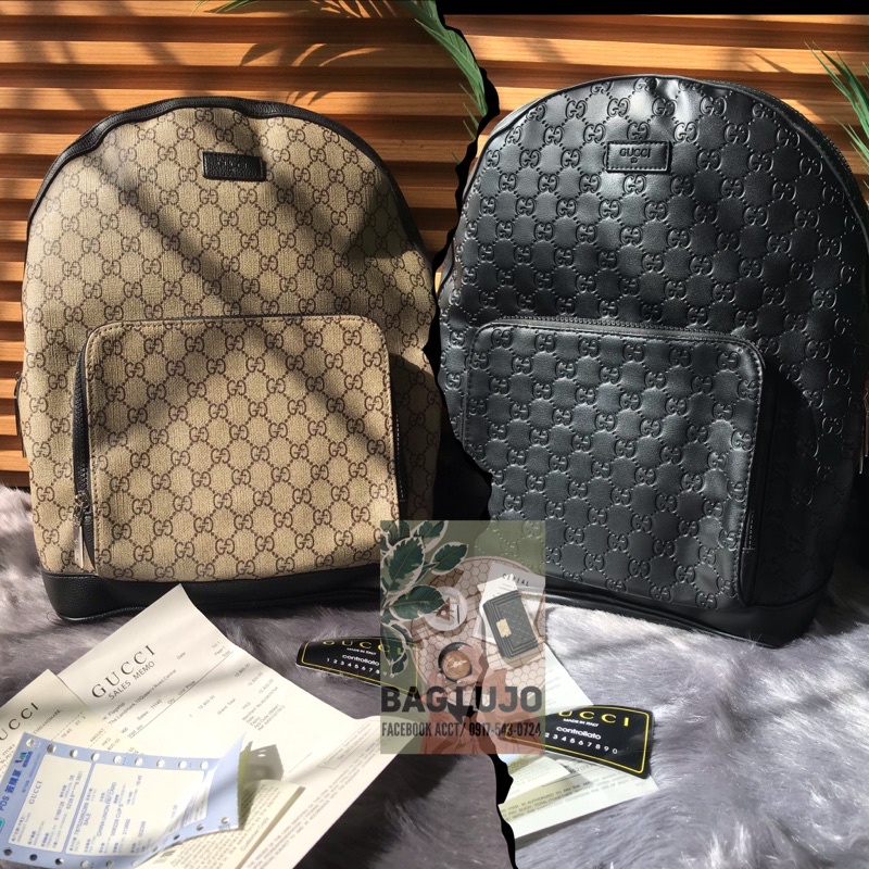GuCci Signature Backpack Large | Shopee Philippines