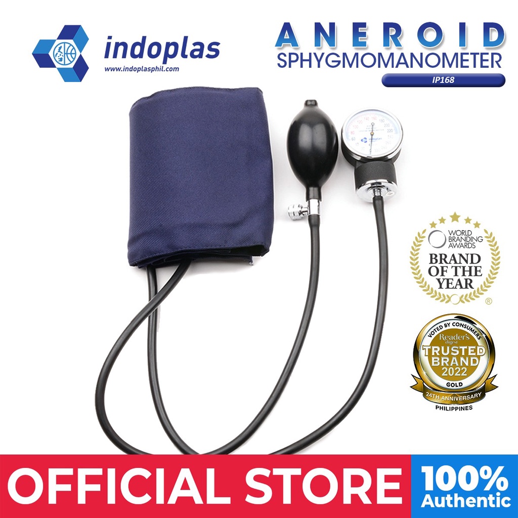 Indoplas Aneroid Blood Pressure Sphygmomanometer IP168 | Shopee Philippines