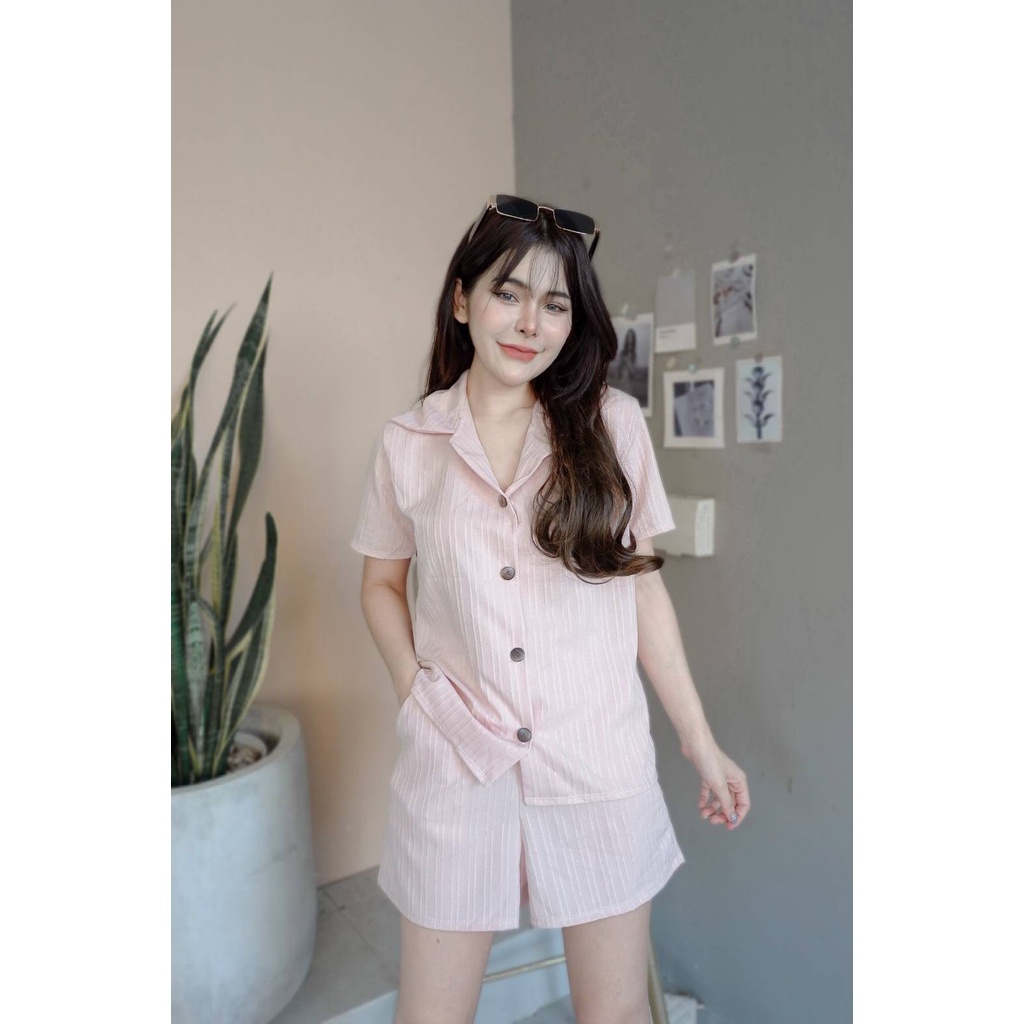 Bangkok Terno Shorts Button Down Set #06 Coordinates Faipan Brand Made ...