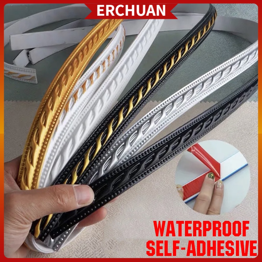 Edging Line Self-adhesive Punch-free Soft PVC Wall Lines 12mmx100cm ...