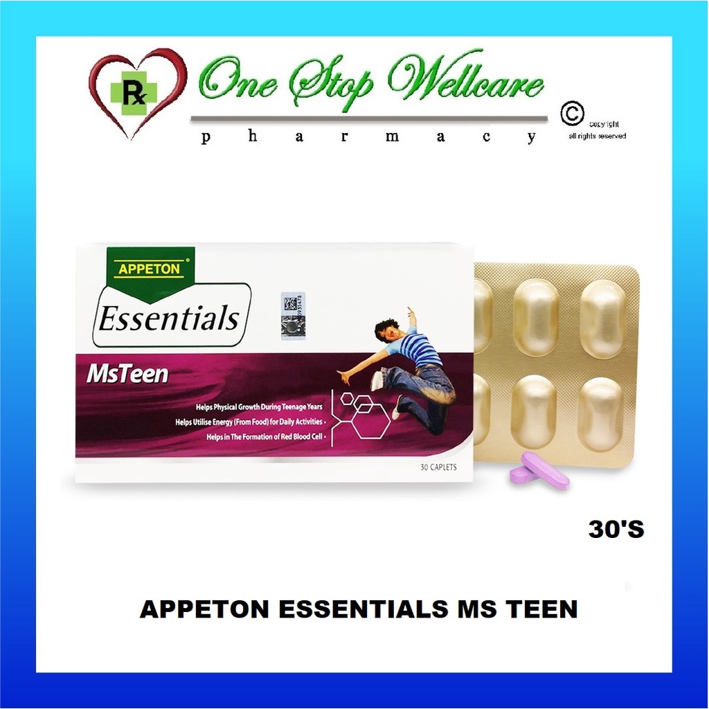 APPETON ESSENTIALS MS TEEN 30'S (EXP:12/2026) | Shopee Philippines