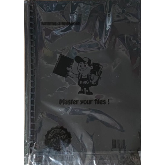 Clearbook 12 pieces A4 / Long in Blue / Green / Red / Pink / Black ...