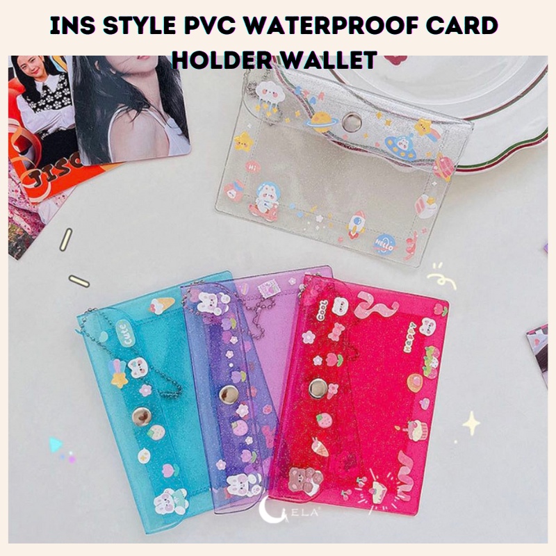 INS Style PVC Waterproof Card Holder Wallet | Shopee Philippines
