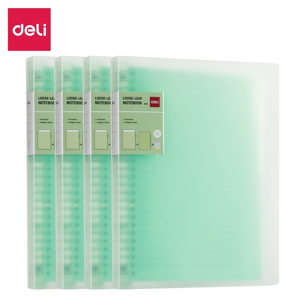 Deli A5 Binder Notebooks 60 Sheets Refillable Loose-Leaf Notebook ...
