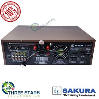 2023 New Sakura AV - 737UB Karaoke Amplifier 1500 watts x2 USB / Bletooth FM av 737 av-737 av737 ...