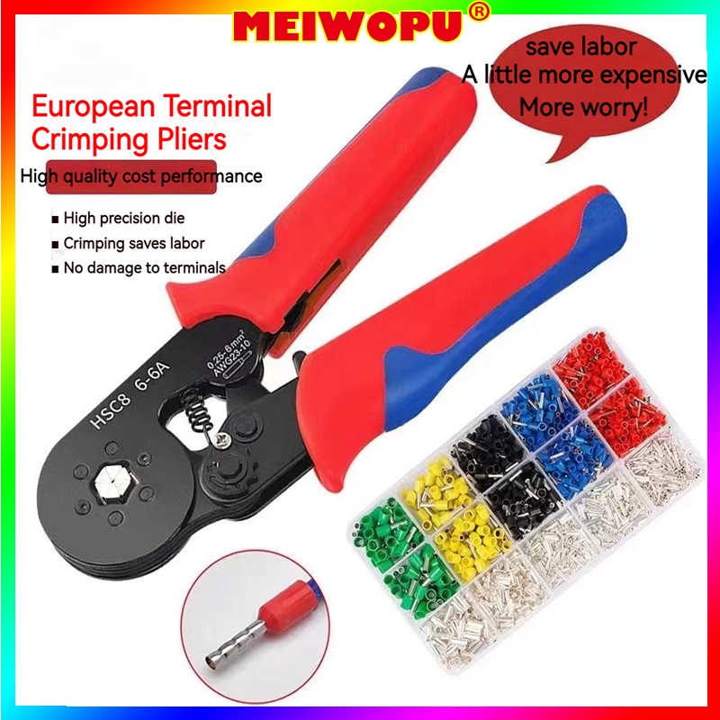 Tube-type terminal crimping kit HCS8 6-4A multi-specification multi ...