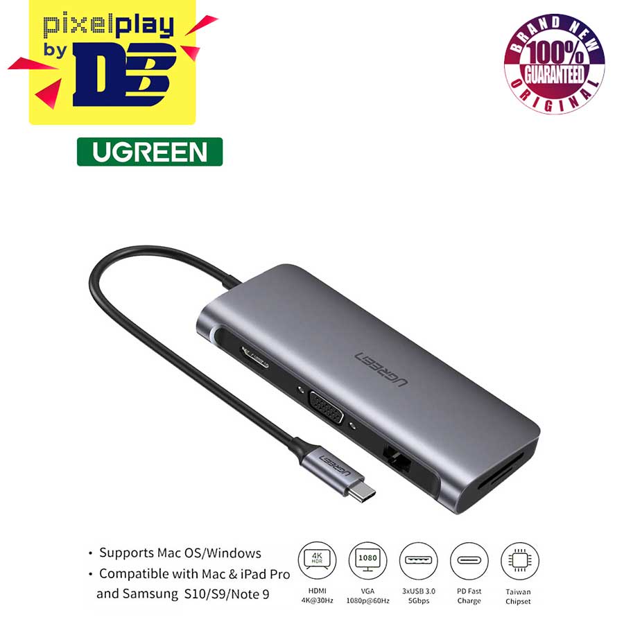 UGREEN USB-C 9-In-1 Multifunctional Adapter (Gray) (CM179/40873 ...