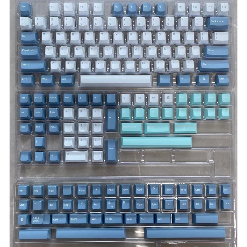 Amerteer Double Shot Mars Green Keycaps Set (Double shot, PBT, 168 / ...