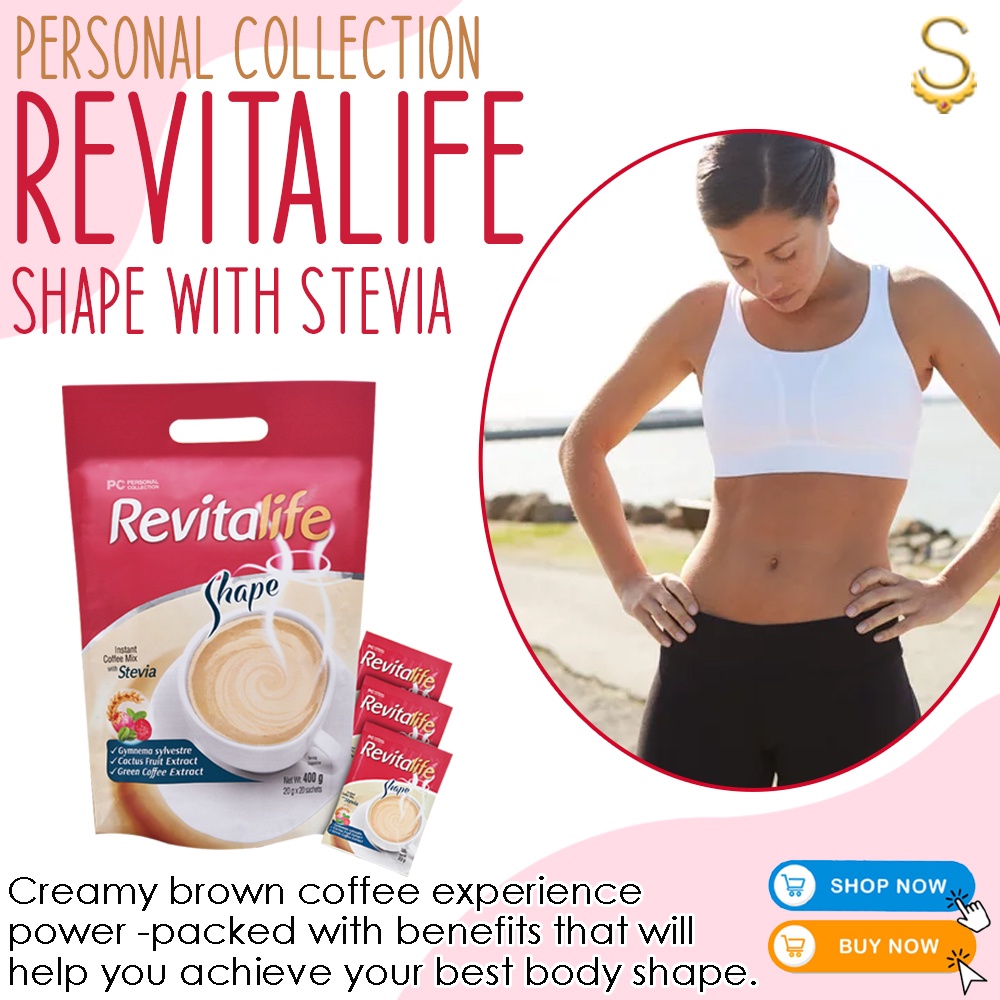 Personal Collection Revitalife Shape Instant Coffee with Stevia 20 ...