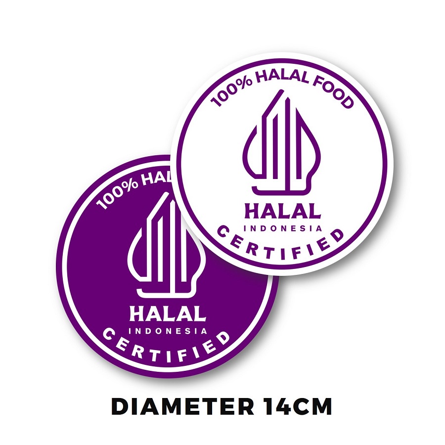 Halal LOGO Stickers For Food Stalls | Halal FOOD Stickers | Mui HALAL ...