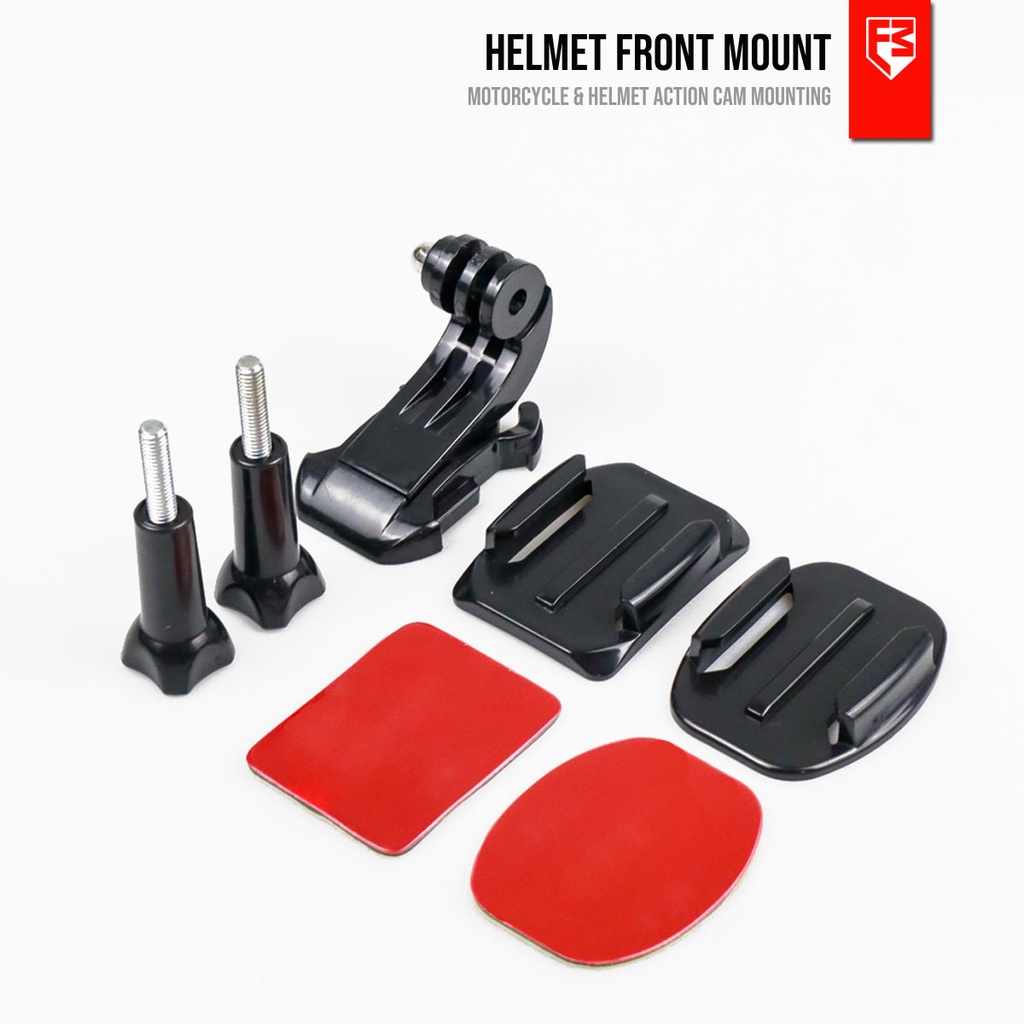 Helmet Front Mount Front Mounting Motorcycle Helmet Action Cam | Shopee ...