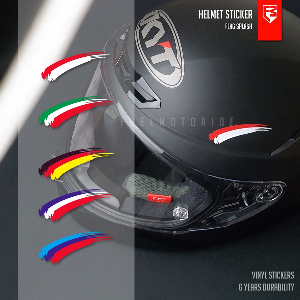 Splash Flag Motorcycle Helmet Sticker | Shopee Philippines