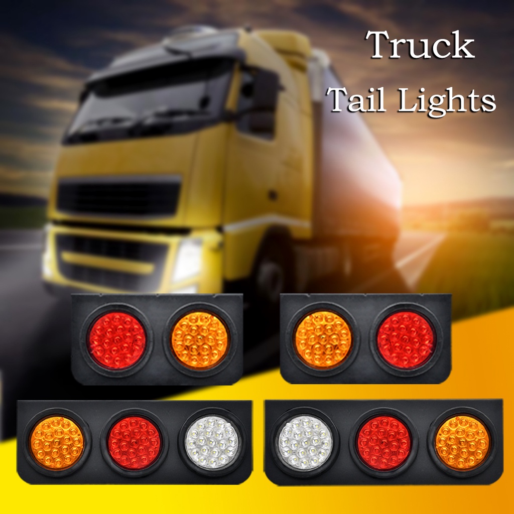 1Pair 24v 2slot 3slot truck tail light container van tail light ...