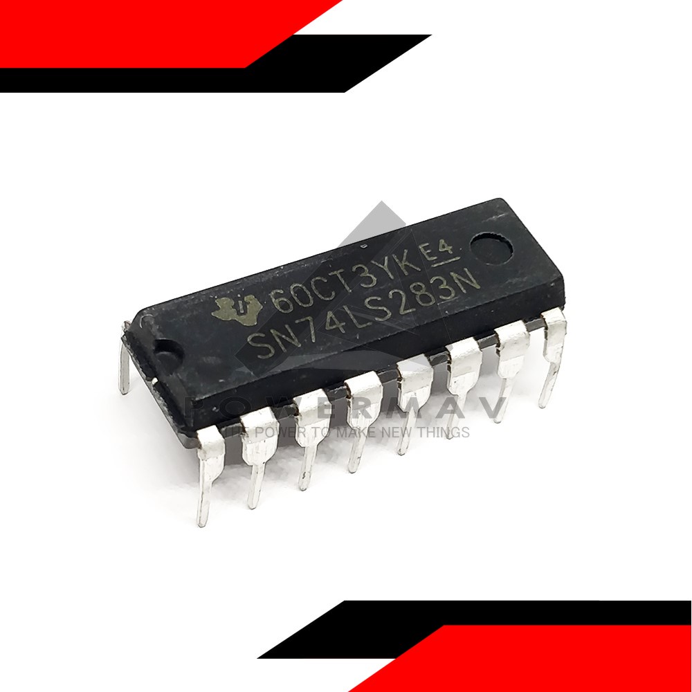 original 74ls283 4 Bit Binary Full Adder IC dip ic dip14 sn74ls283n sn74ls283 74283 high speed 4 ...