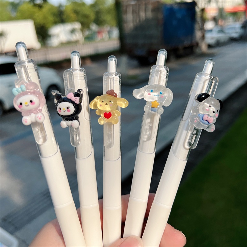 1 pcs 0.5mm Gel Pen Sanrio Comics Pen Mymelody Hello Kitty Pudding dog ...