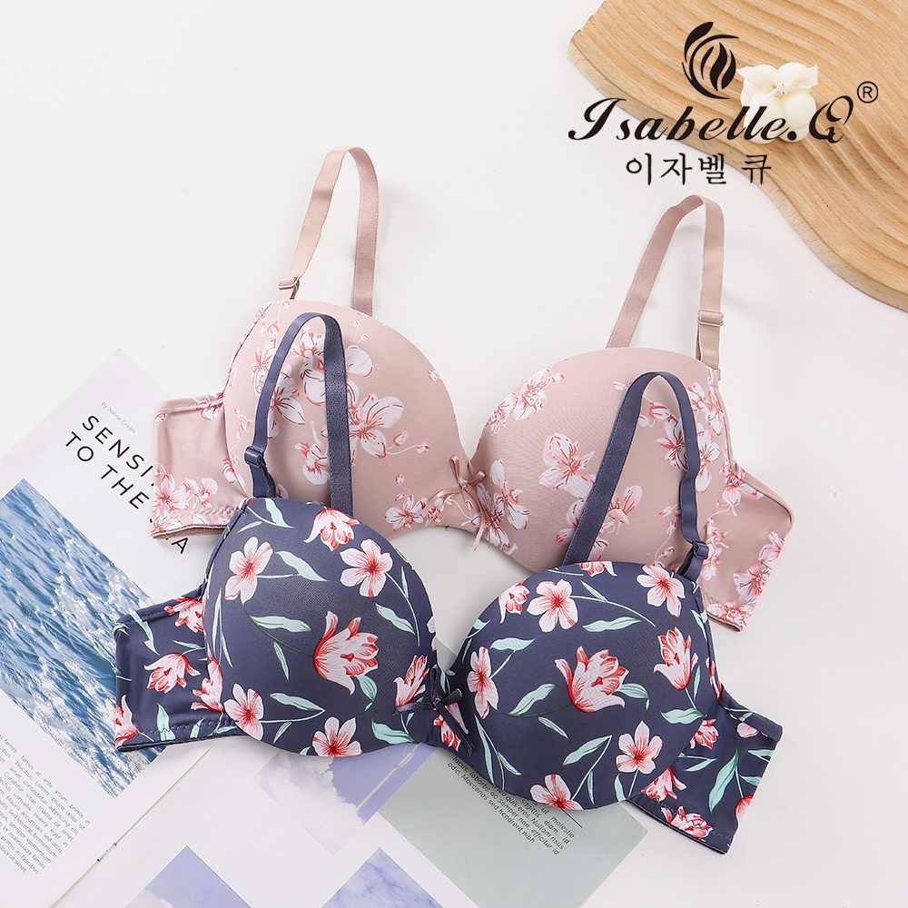 NEW isabelle.Q Push up Printed with Wire Bra CUP C #LH2210 | Shopee ...