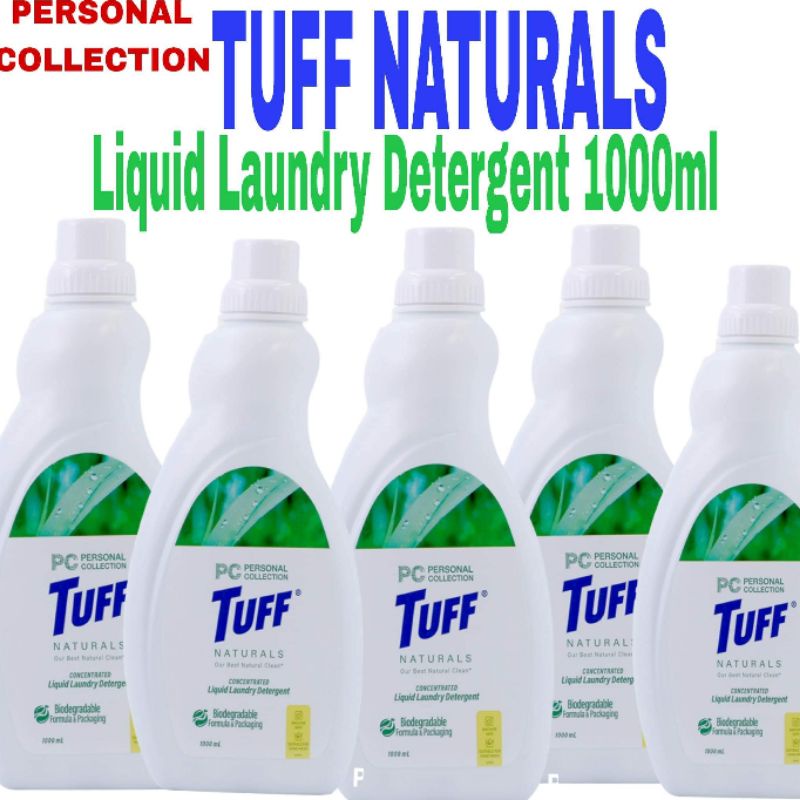 PC TUFF NATURAL LIQUID LAUNDRY DETERGENT 1000ML 5PCS (1SET) | Shopee Philippines