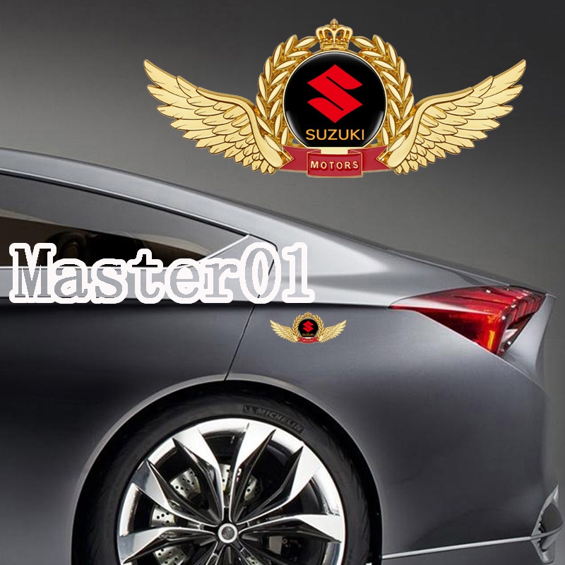 3D Metal Crown Car Fender Side Sticker for Suzuki SX4 Alto Alivio Jimny ...