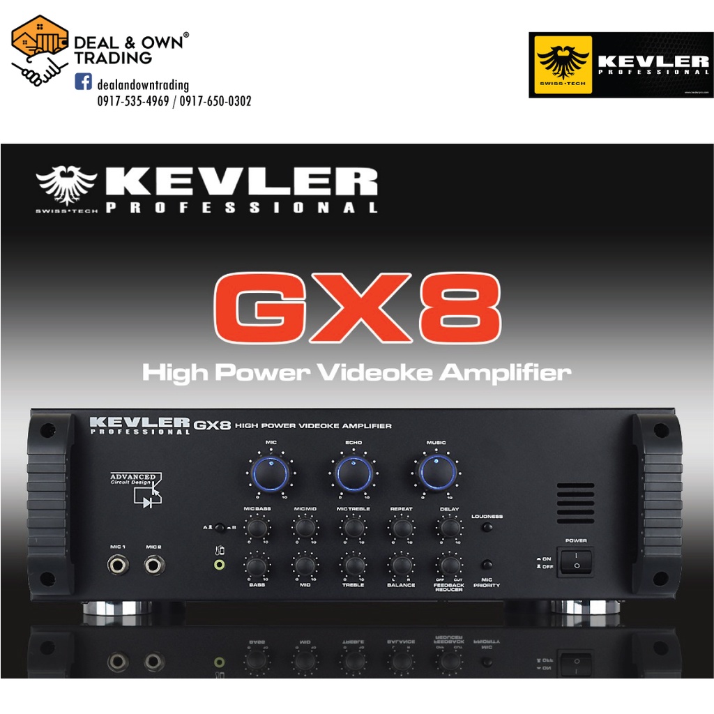 2022 New Kevler GX8 High Powered Videoke Amplifier 900W x 2 NEW HIGH ...