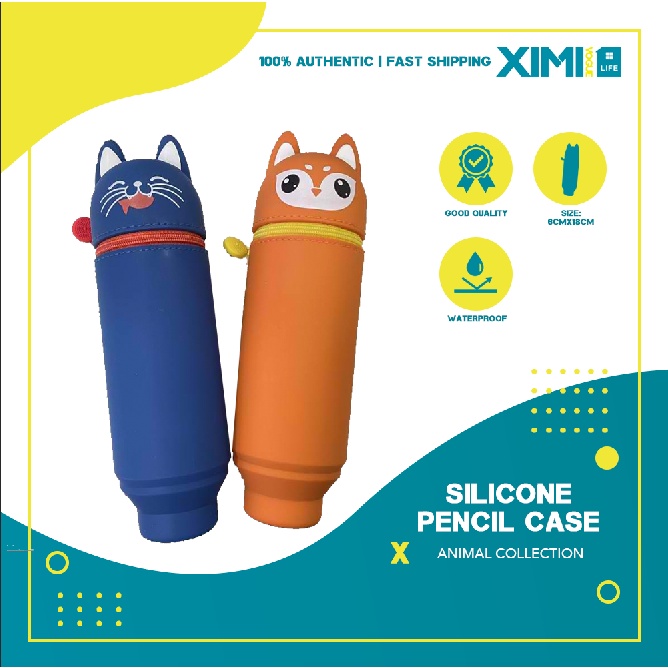 XIMI Vogue Animal Collection Silicone Pencil Case | Shopee Philippines