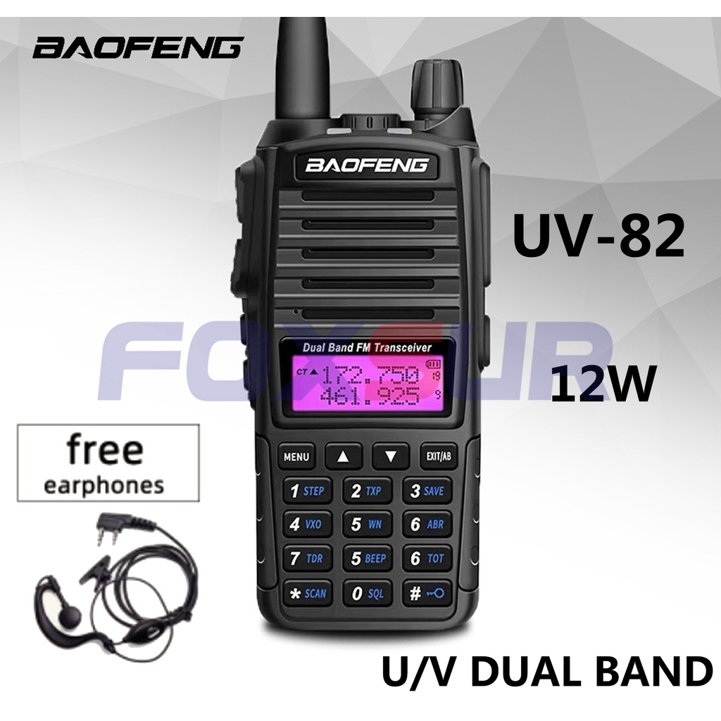 Baofeng UV-82 12Watts Dual Band (VHF/UHF) Portable Two-way Radio with ...