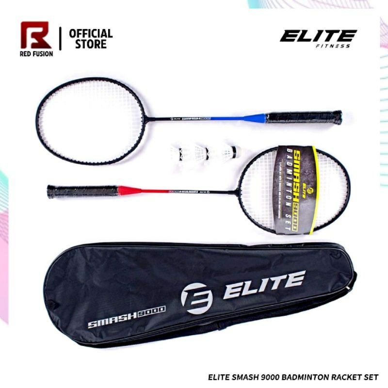 Elite Smash 9000 Badminton Racket Set | Shopee Philippines