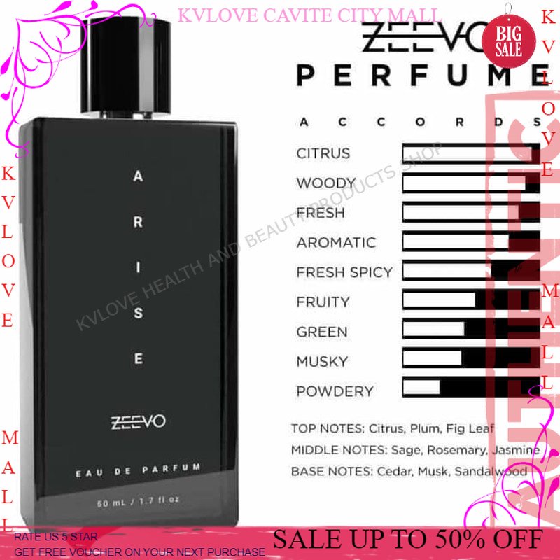 Zeevo Arise Perfume ORIGINAL KVLOVE CAVITE CITY MALL | Shopee Philippines