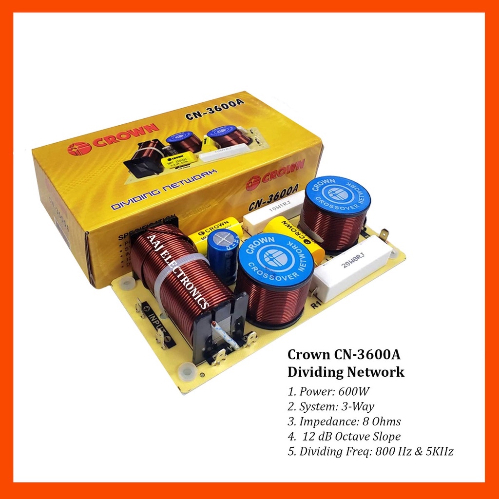 Original Crown CN-3600A Dividing Network 3-Way 600Watts | Shopee ...