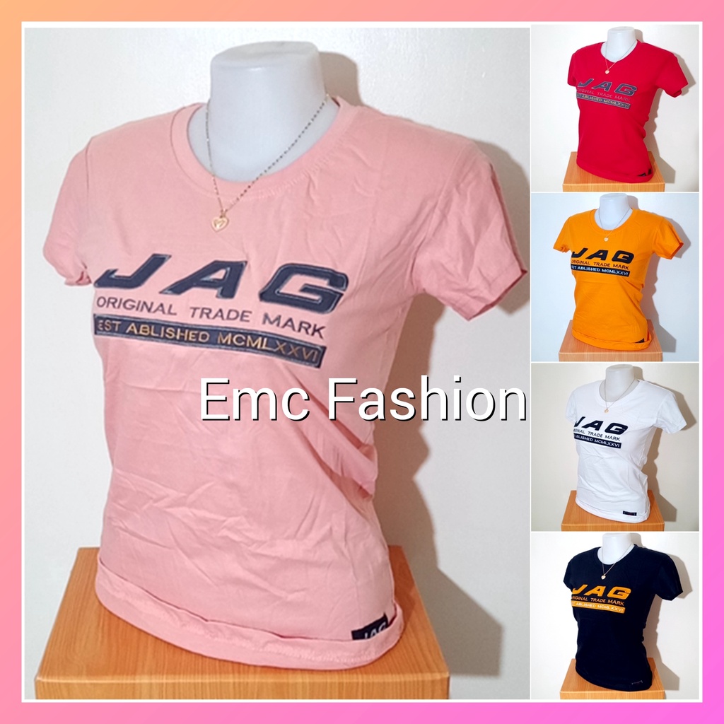 JG318 Emc Fashion Ladies Cut Overrun T shirt For Women Embroidered ...