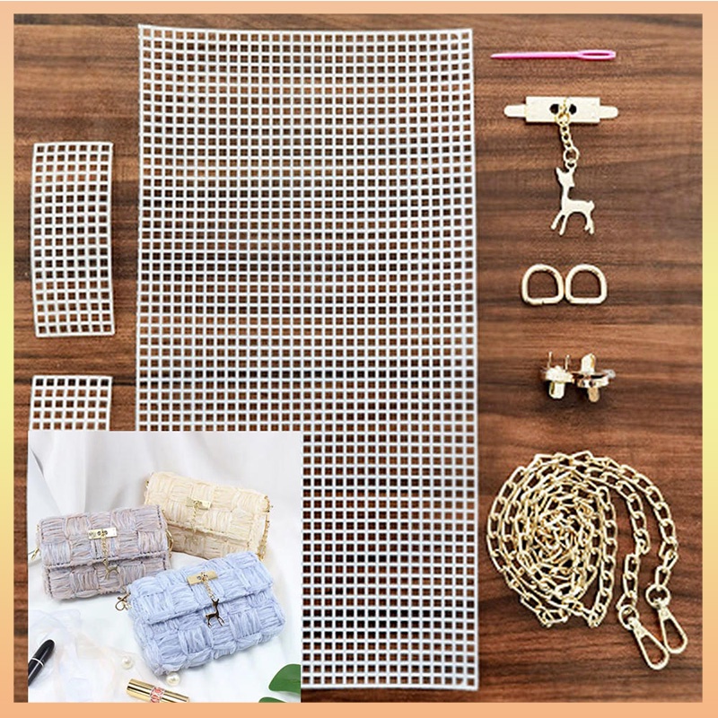 6Pcs/set Auxiliary Weaving Plastic Mesh Plastic Mesh Kit With Fawn ...