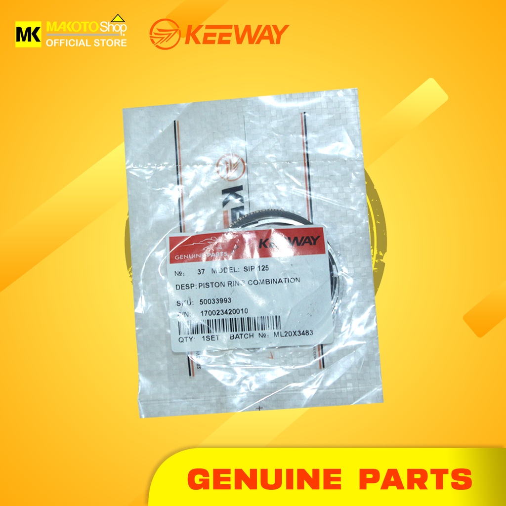 Keeway Ring Set Piston Standard (SIP 125) | Shopee Philippines