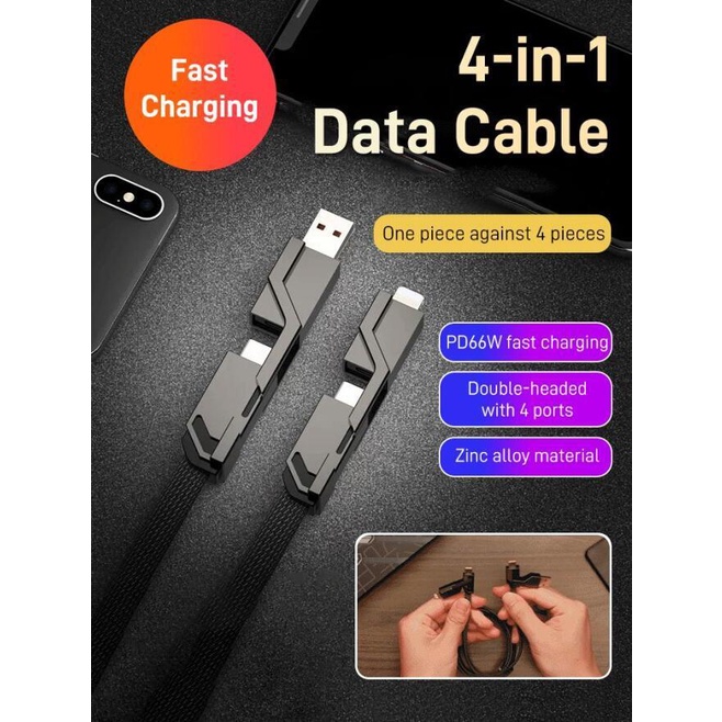 4-in-1 Extreme Fast Charging Data Cable | Shopee Philippines