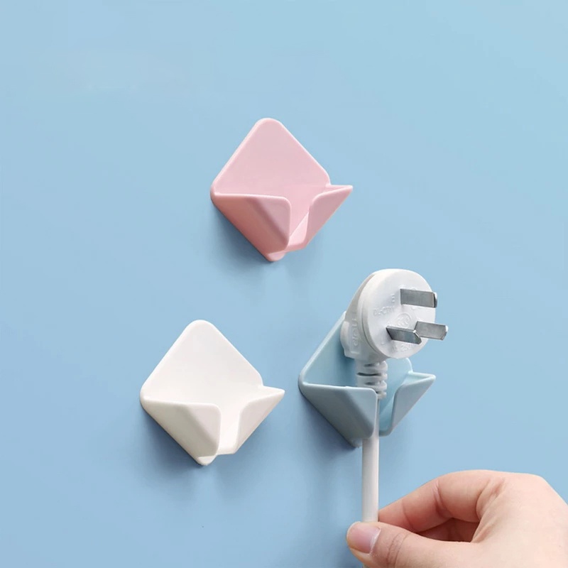 Kitchen Plug Bracket Organizer Cord Storage Rack Wall Mounted Adhesive ...