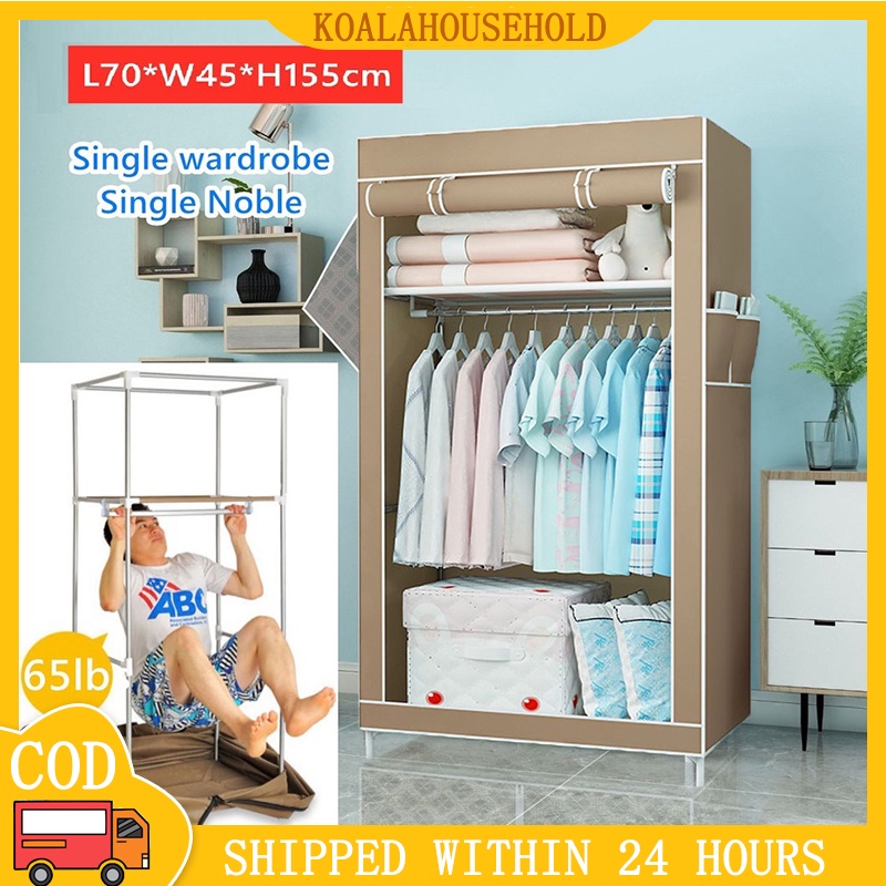 Clothes Storage Wardrobe organizer Fashion Zipper Closet Cabinet ...