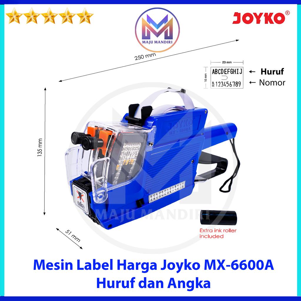 MESIN Price Label Tool MX 6600 A (Letter)-2 Rows/Price Labeller MX-6600 ...