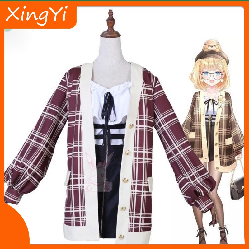 Watson Amelia Cosplay Hololive Vtuber Watson Amelia Cosplay Dress Long ...