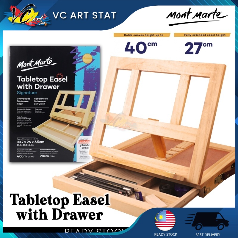 Mont Marte Table Easel with Drawer MEA0023 Support A4 Size Drawing ...