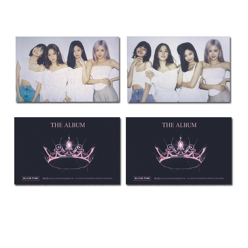 BP The Album Official Postcard Photocard Lomo Card Jisoo Jennie Rose ...
