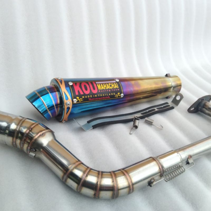 Kou mahachai conical conical open Specs exhaust pipe 1set big elbow Mio ...