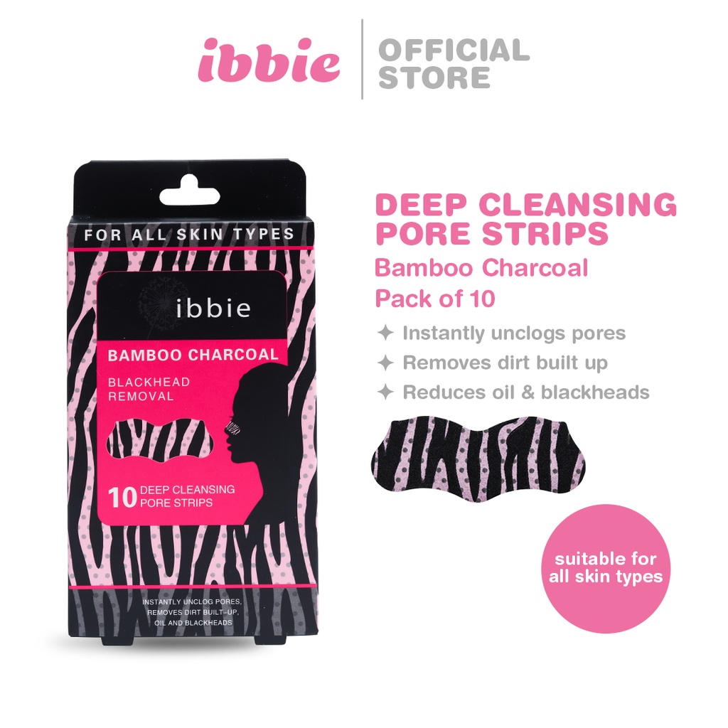 Ibbie Bamboo Charcoal Nose Pore Strip — Tightens Pores Removes