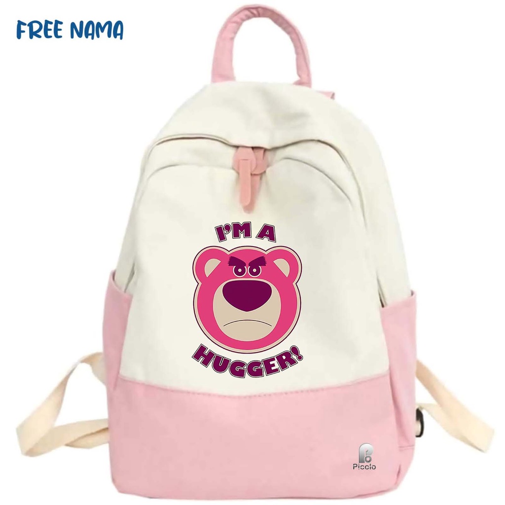 Lotso TOY STORY UNISEX Children's BACKPACK BACKPACK (FREE Name ...