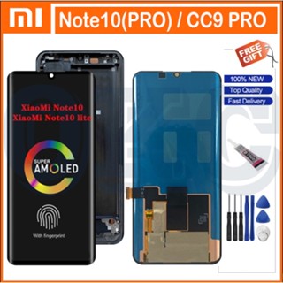 Original AMOLED For Xiaomi Mi Note 10 / Mi Note 10 Pro / Mi Note 10 Lite LCD Display Touch ...