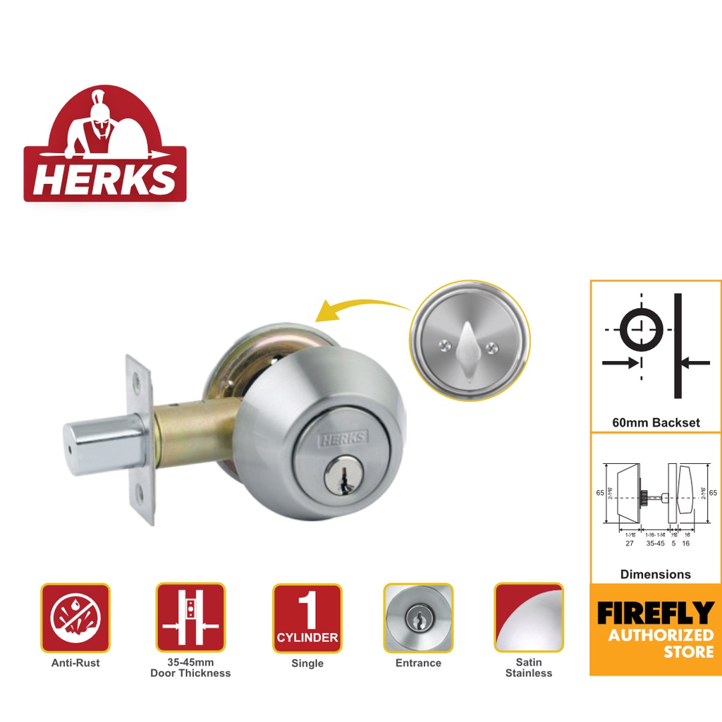 Herks Dead Bolt Locks | Shopee Philippines