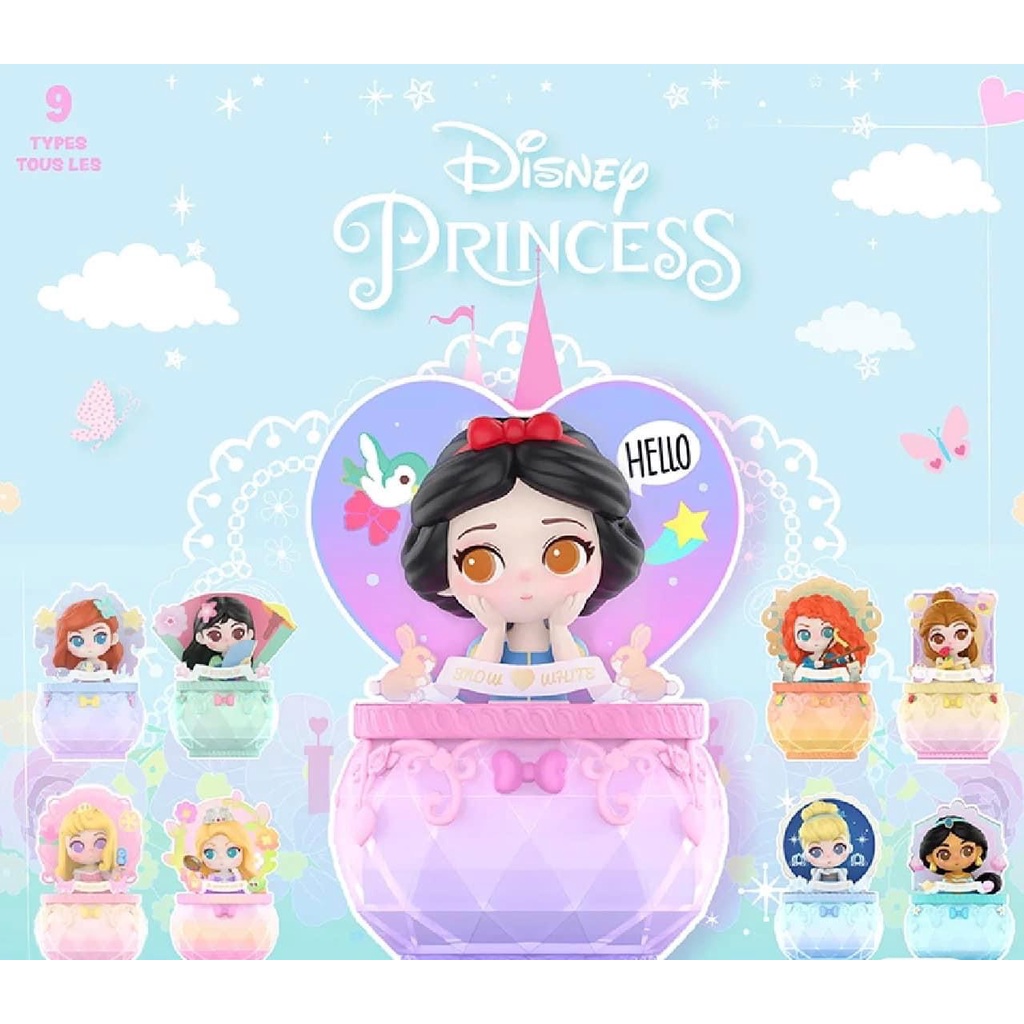 MINISO DISNEY PRINCESS DREAMY FLOWER JEWELRY BOX BLIND BOX SERIES ...