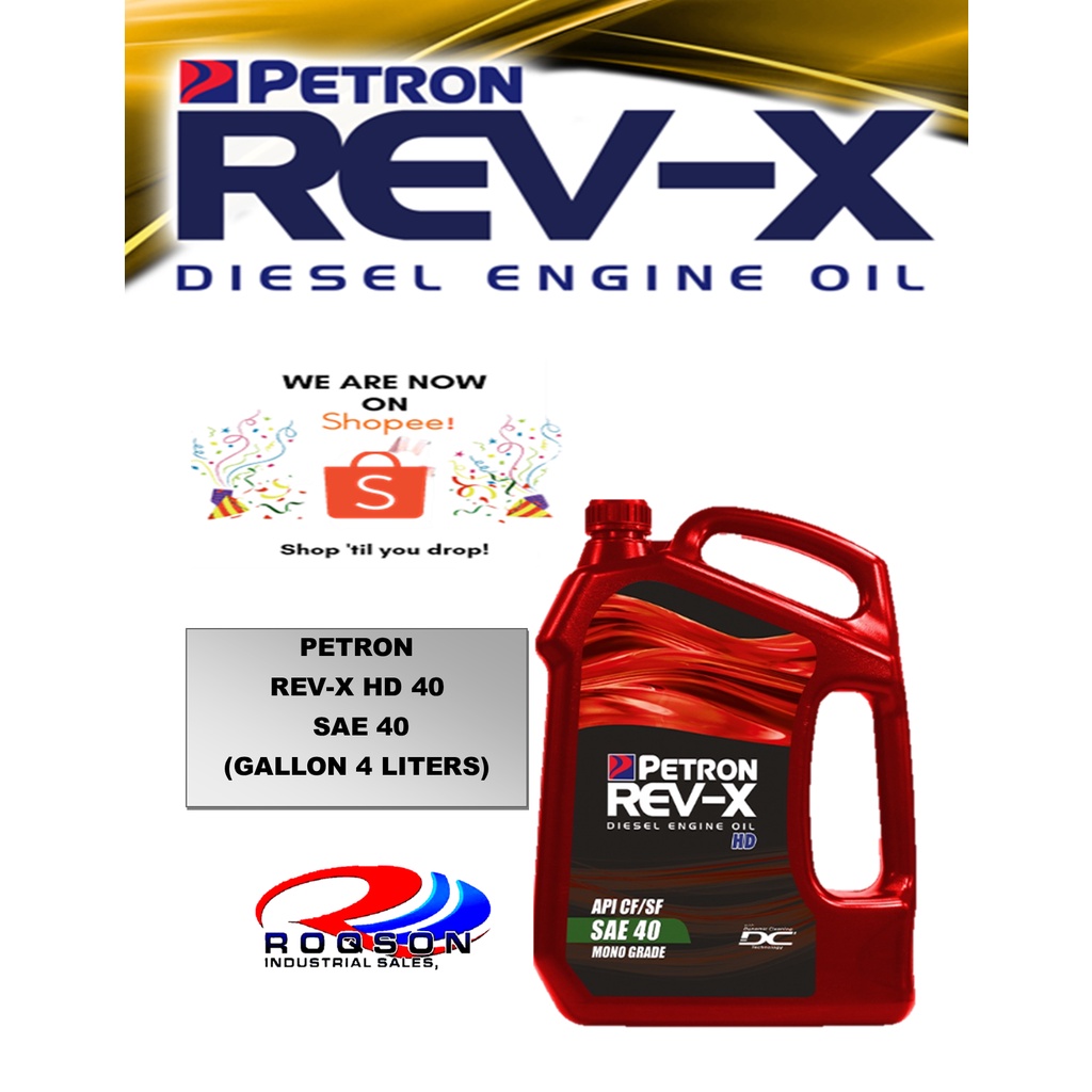 PETRON REV-X HD 40 SAE 40 (GALLON 4 LITERS) | Shopee Philippines